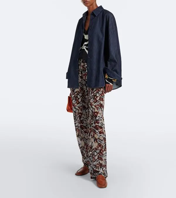 Dries Van Noten Leather Penny Loafers