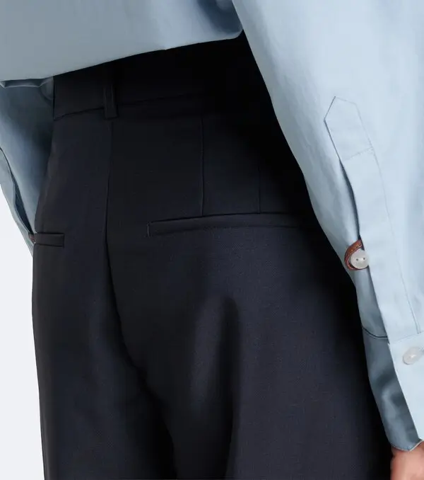 RÓHE Daria Wool And Mohair Pants - Blue