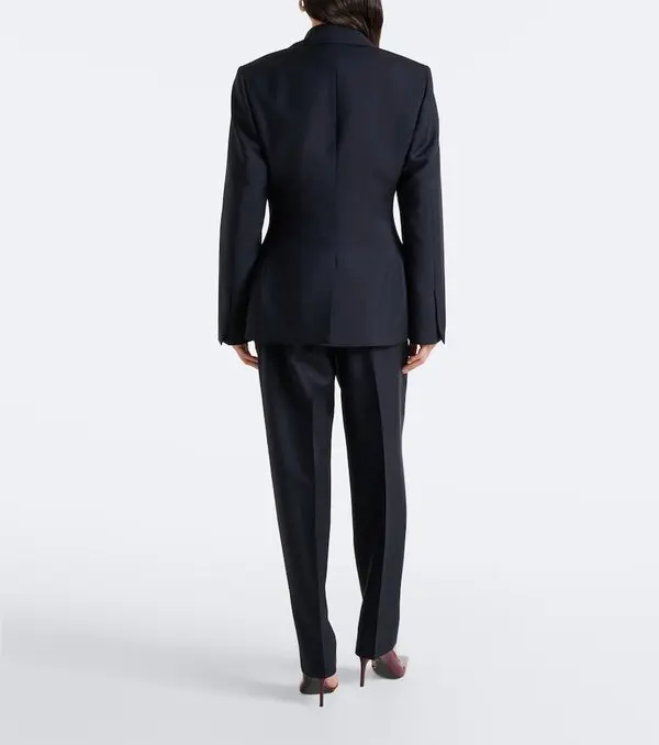 RÓHE Daria Wool And Mohair Pants - Blue