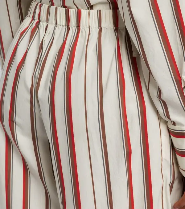 SIR. Alva Striped Cotton Wide-leg Pants