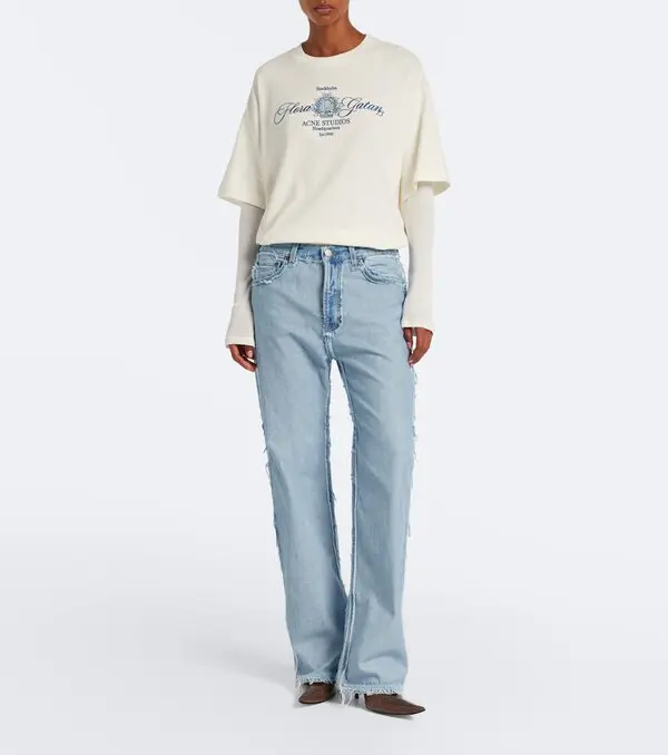 Acne Studios Distressed Straight-leg Jeans