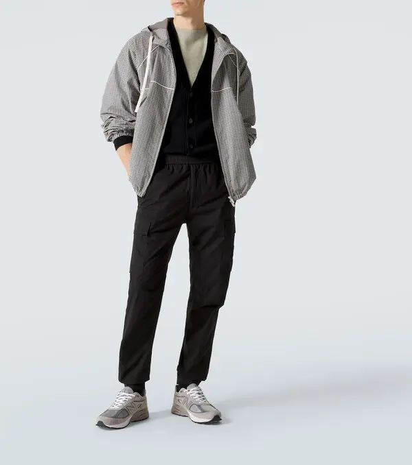 Stone Island Compass Cotton-blend Cargo Pants - Black