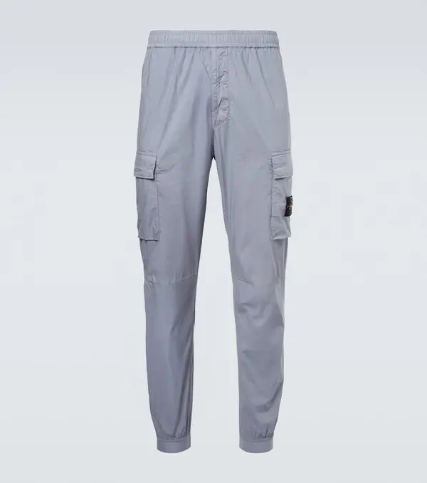Stone Island Cotton-blend Cargo Pants - Blue
