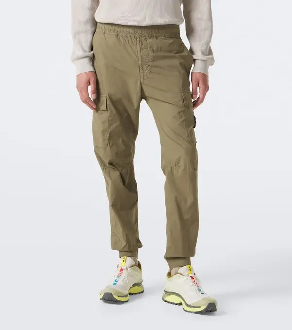 Stone Island Compass Cotton-blend Cargo Pants