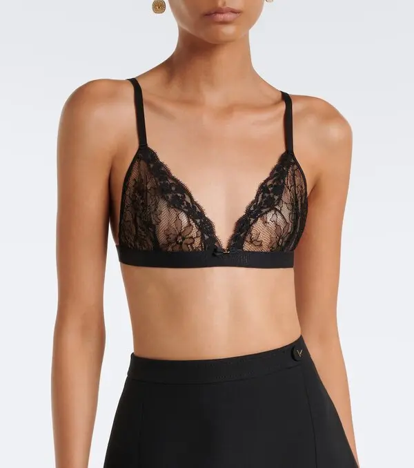 Valentino Garavani Vlogo Lace Bralette