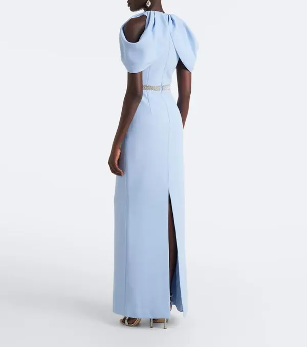 Rebecca Vallance Embellished Crepe Gown