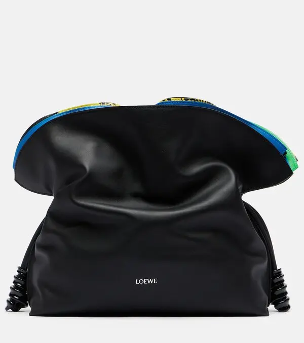 Loewe Flamenco Leather Clutch