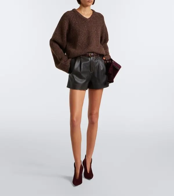 GIANVITO ROSSI Vania Suede Pumps - Burgundy