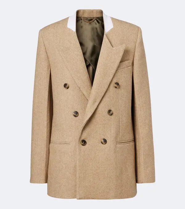 Victoria Beckham Double-breasted Wool-blend Blazer