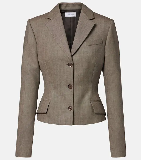 Alexander McQueen Cropped Blazer