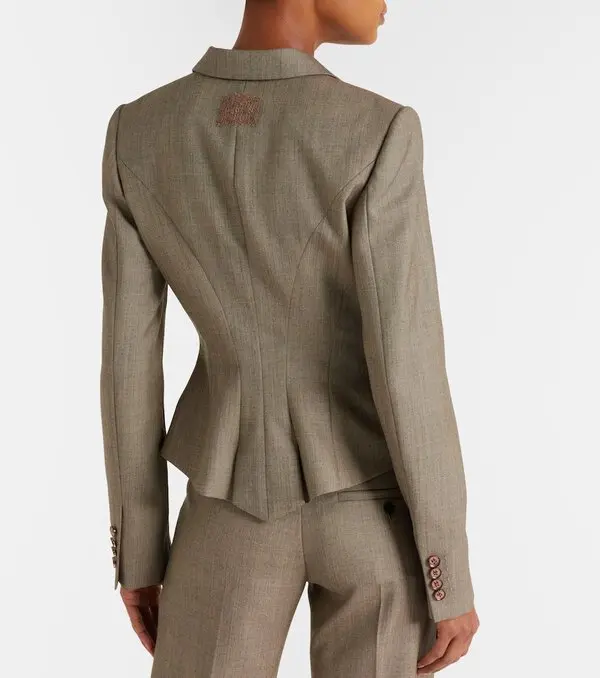 Alexander McQueen Cropped Blazer