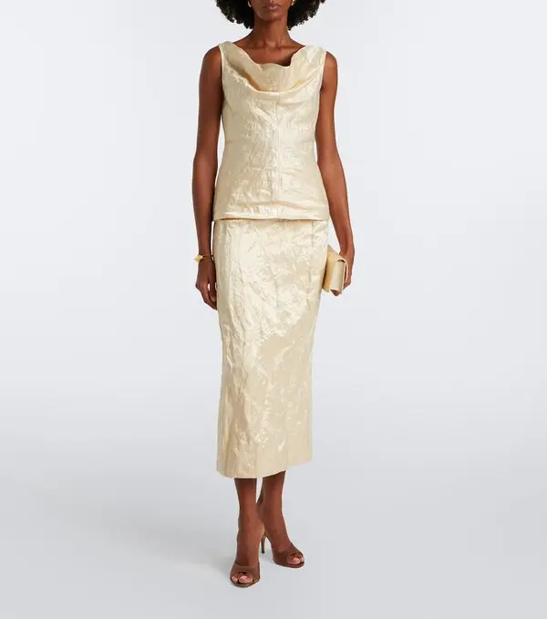 FFORME Sleeveless Cowl Neck Top