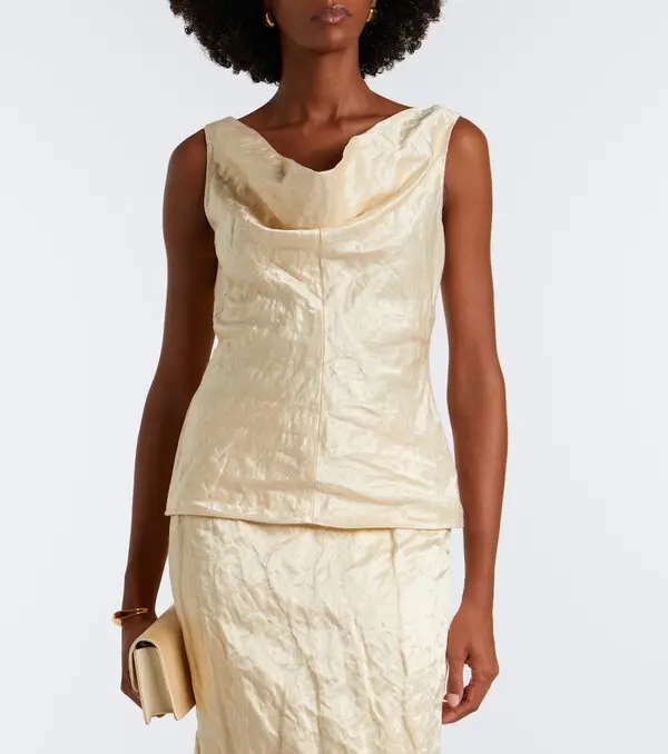 FFORME Sleeveless Cowl Neck Top