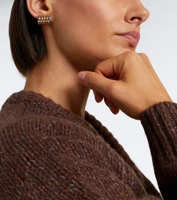 DEHANCHE Hollyhock Hoop Earrings
