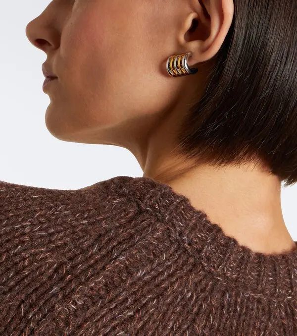 DEHANCHE Hollyhock Hoop Earrings