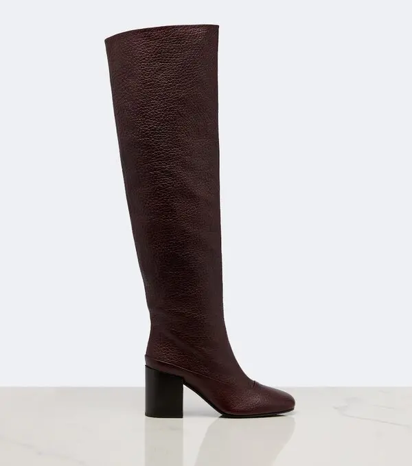 Dries Van Noten Leather Over-the-knee Boots