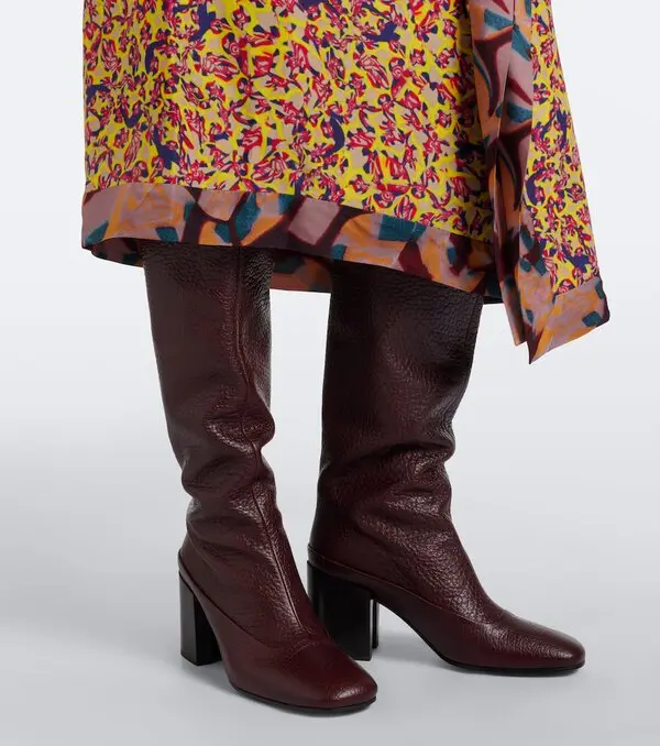 Dries Van Noten Leather Over-the-knee Boots