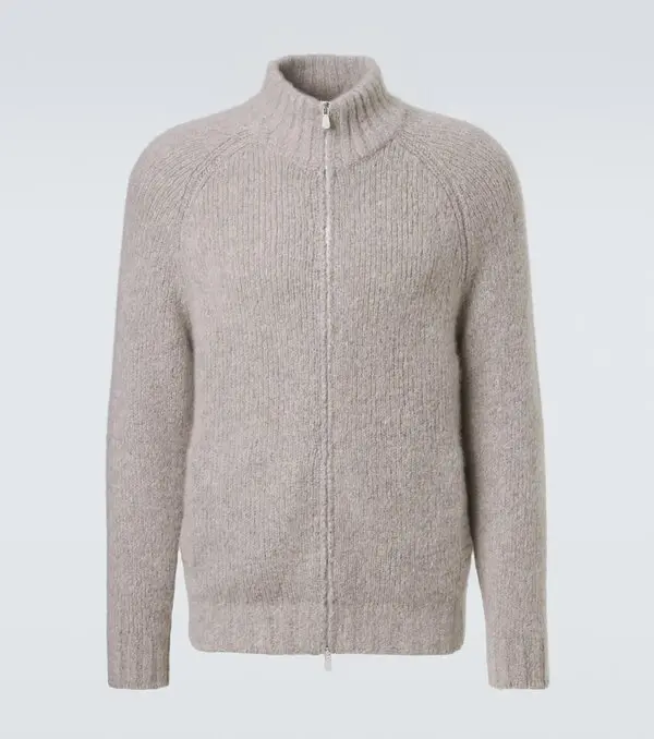 Brunello Cucinelli Cashmere And Silk Zip-up Cardigan