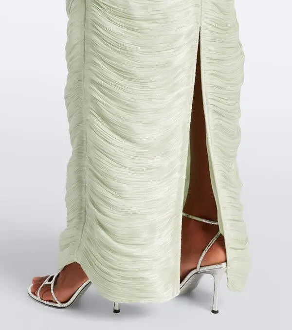 MARMAR HALIM Pleated Gown With Ties