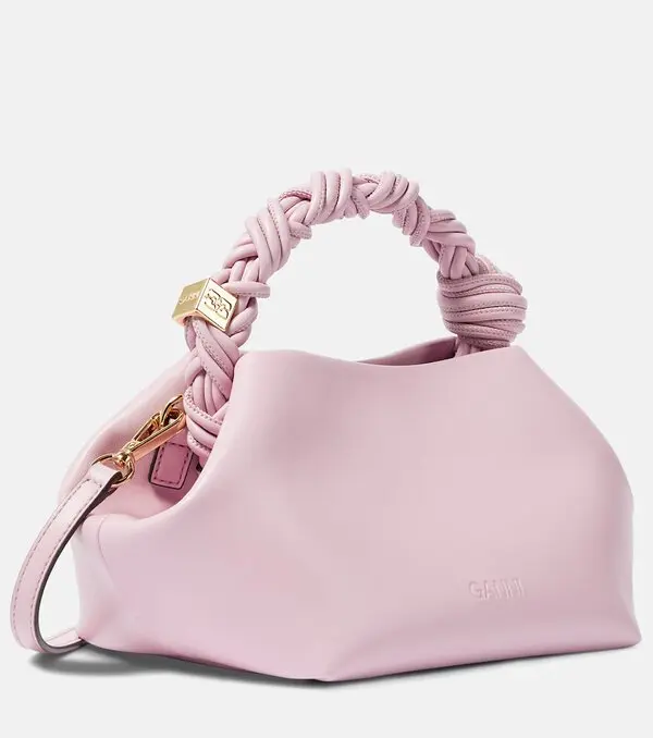 GANNI Bou Tote Bag With Twisted Top Handle