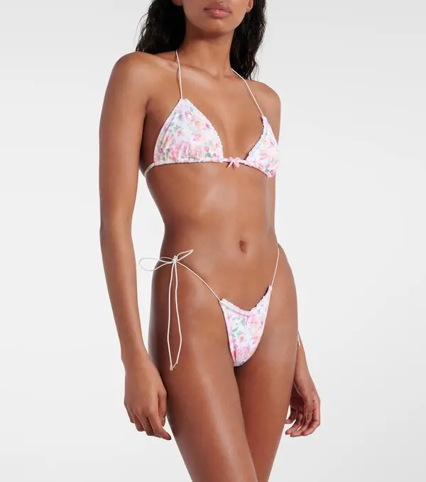 BANANHOT Flora Floral Bikini Top