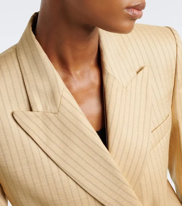 Isabel Marant Étoile Ranya Pinstripe Wool-blend Blazer - Beige