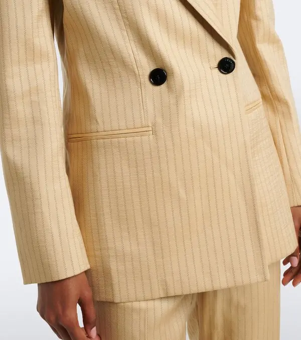 Isabel Marant Étoile Ranya Pinstripe Wool-blend Blazer - Beige