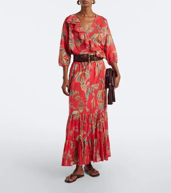 Etro Floral Cotton Wrap Top