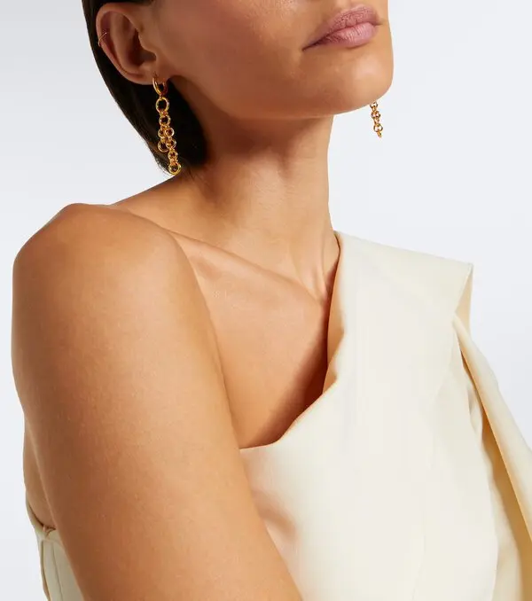 DEHANCHE Revenge Asymmetric Chain Drop Earrings