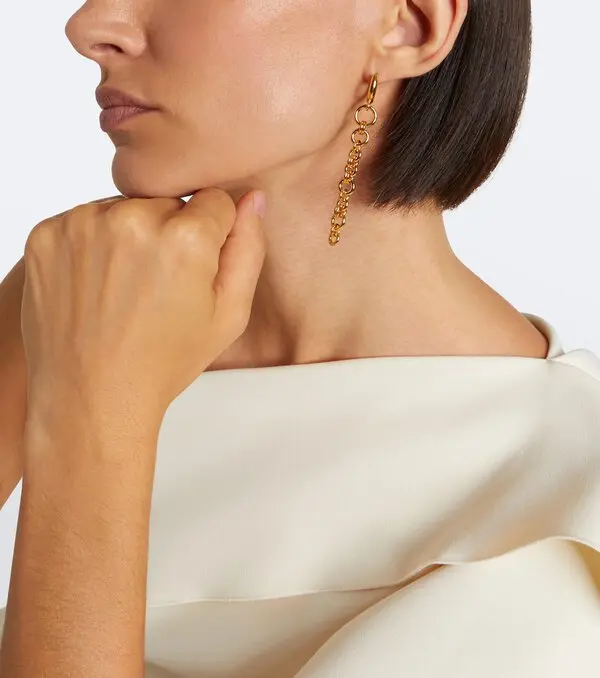 DEHANCHE Revenge Asymmetric Chain Drop Earrings