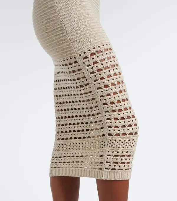 Retrofete Jaycee Crochet Cotton-blend Midi Dress
