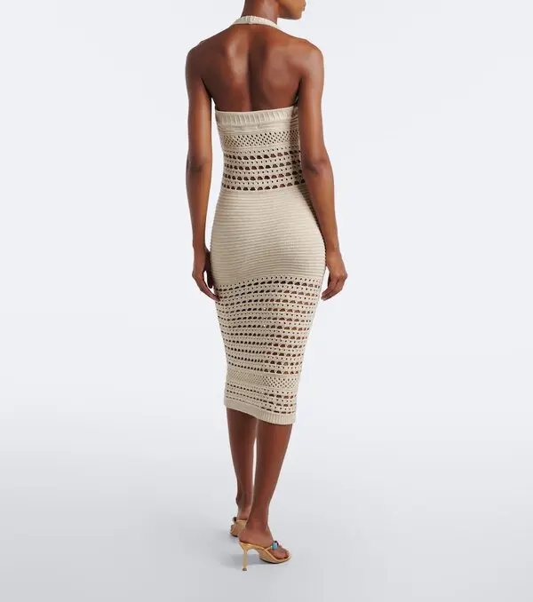 Retrofete Jaycee Crochet Cotton-blend Midi Dress