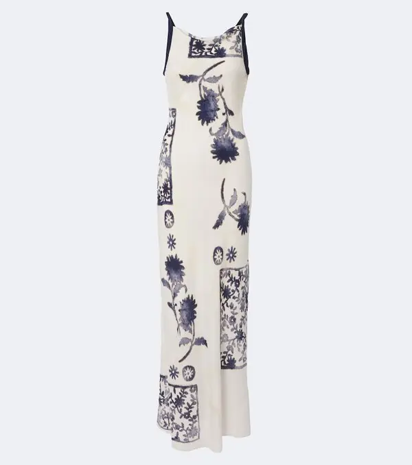 SIR. Phillipa Floral Slip Dress - White