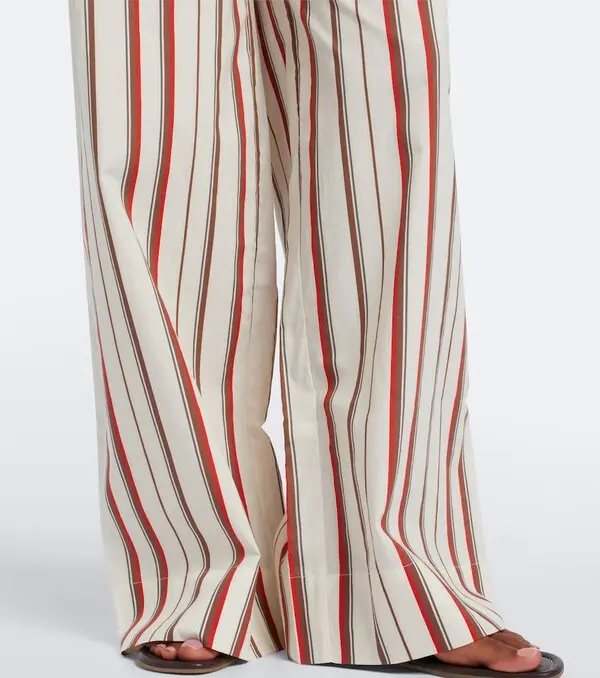 SIR. Alva Striped Cotton Wide-leg Pants - Multicoloured