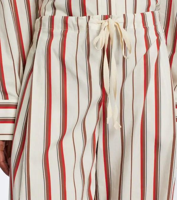 SIR. Alva Striped Cotton Wide-leg Pants - Multicoloured