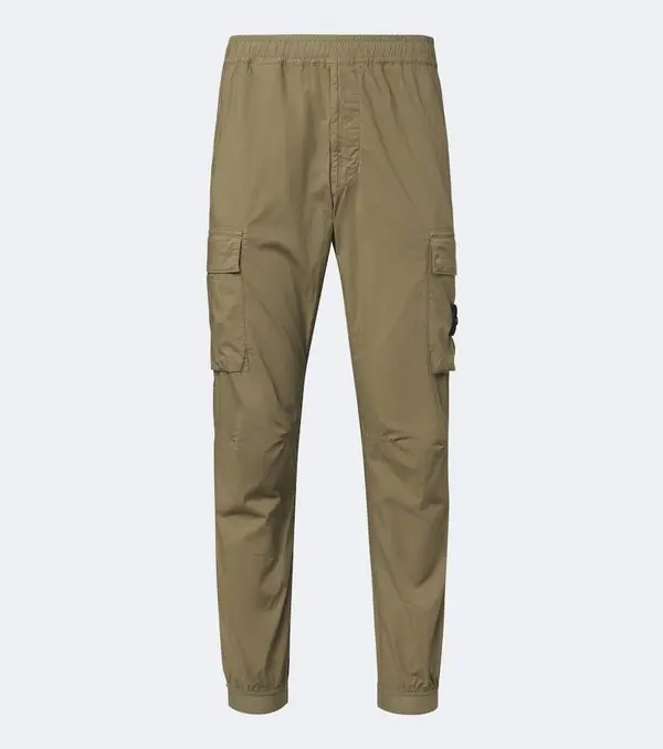 Stone Island Compass Cotton-blend Cargo Pants - Green