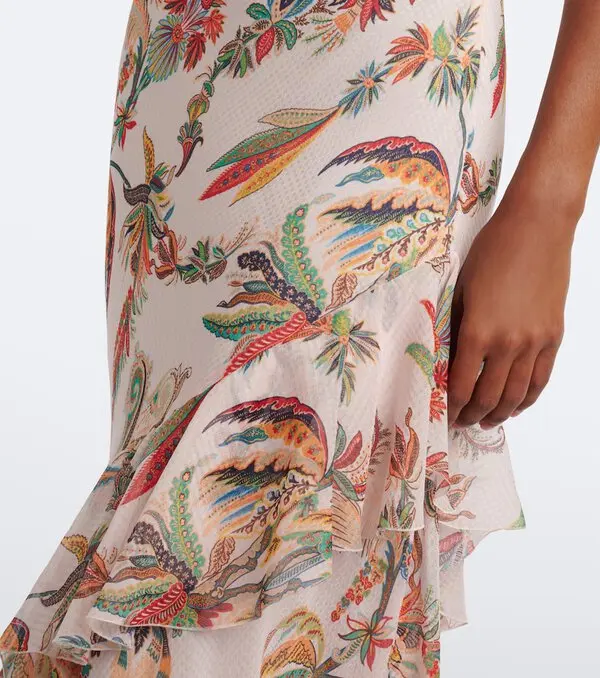 Etro Floral Ruffled Gown