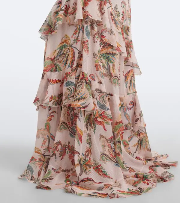 Etro Floral Ruffled Gown