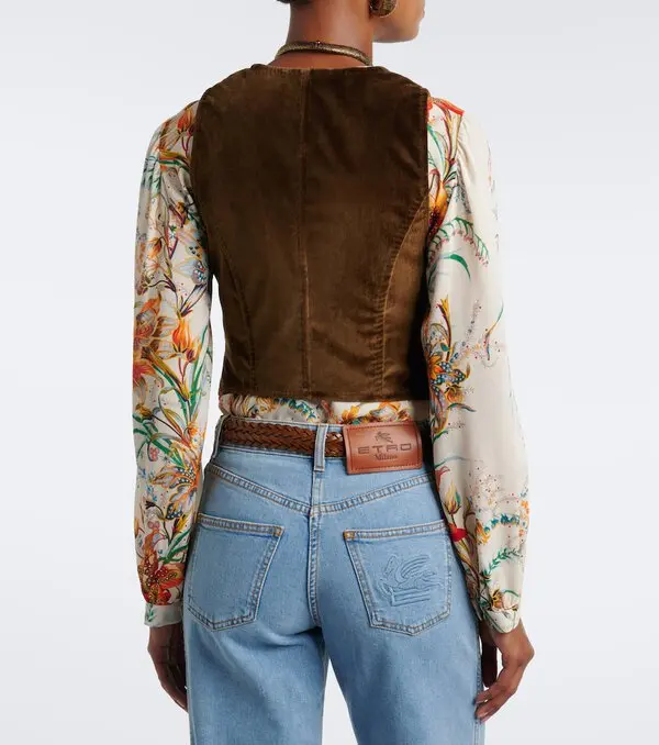 Etro Cotton Velvet Vest