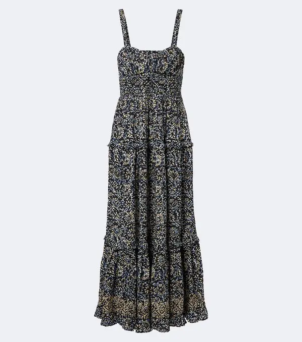 Ulla Johnson Ophelia Printed Cotton-blend Midi Dress