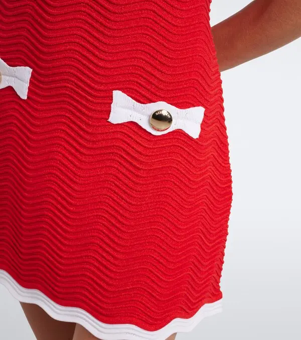 Retrofete Ondina Ribbed-knit Minidress