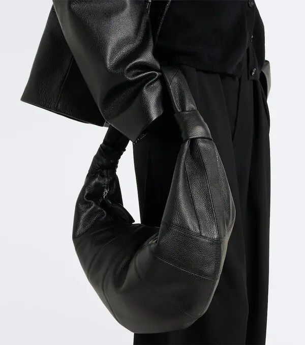 LEMAIRE Fortune Croissant Shoulder Bag - Black
