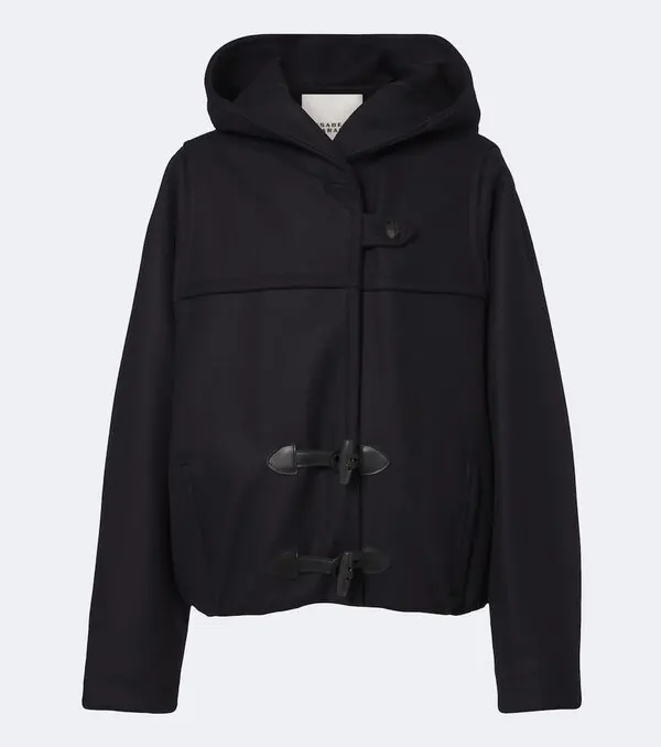 Isabel Marant Étoile Trixie Wool And Cashmere Hooded Jacket - Blue