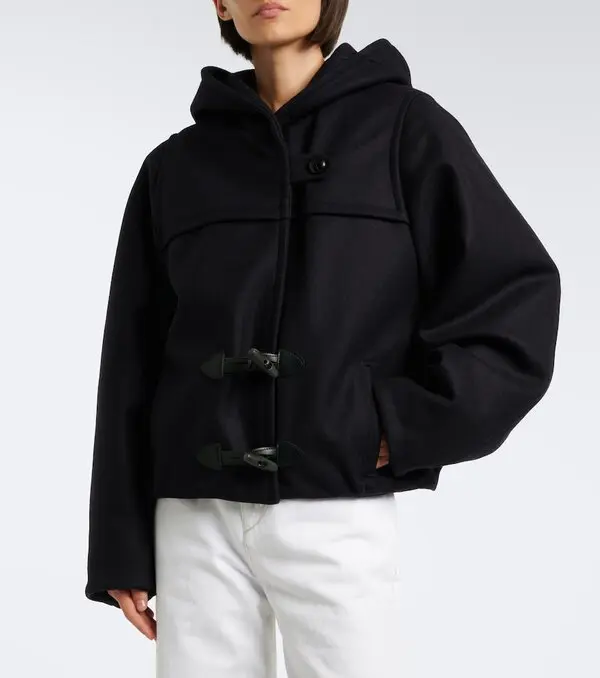 Isabel Marant Étoile Trixie Wool And Cashmere Hooded Jacket - Blue
