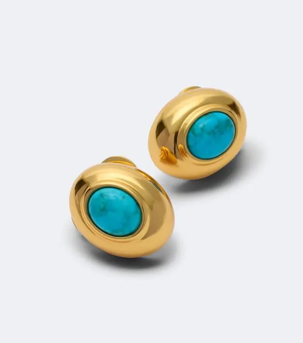 DEHANCHE Stone Embellished Stud Earrings
