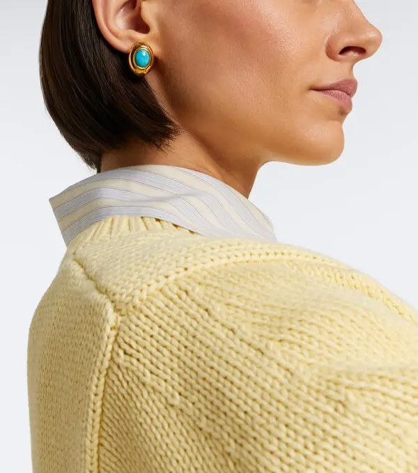 DEHANCHE Stone Embellished Stud Earrings
