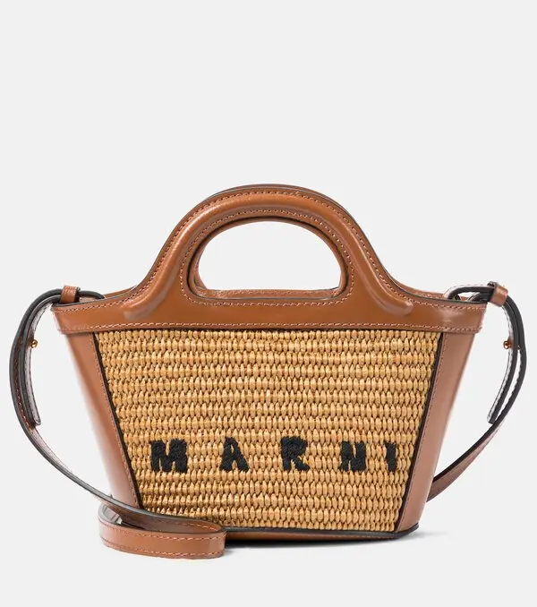 Marni Tropical Summer Micro Raffia Tote