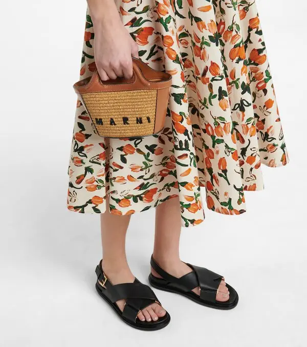 Marni Tropical Summer Micro Raffia Tote