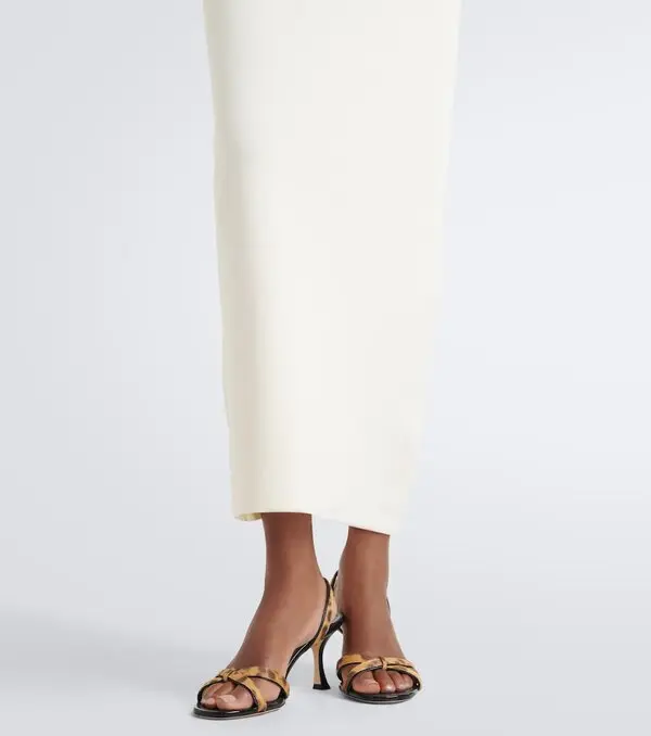 SIR. Saba Embellished Knitted Maxi Dress - White