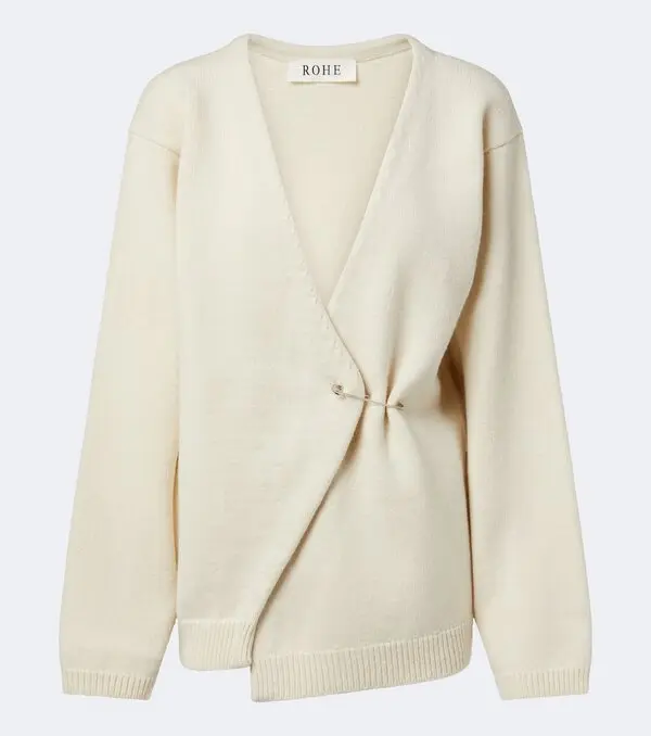 RÓHE Wool & Cashmere Wrap Cardigan